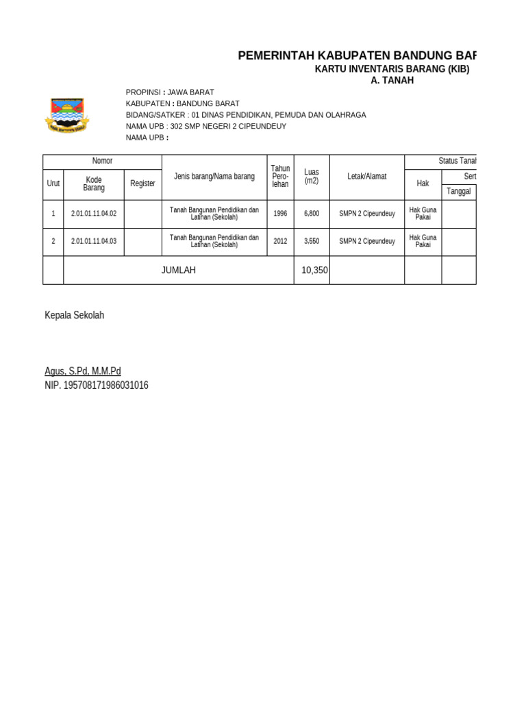 Form Kir Dan Kib | PDF