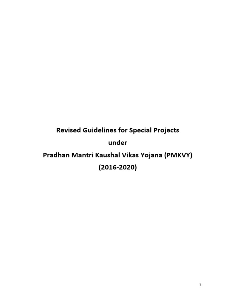 Revised Guidelines SPL Projects - 25 09 16 | PDF | Employment | Business