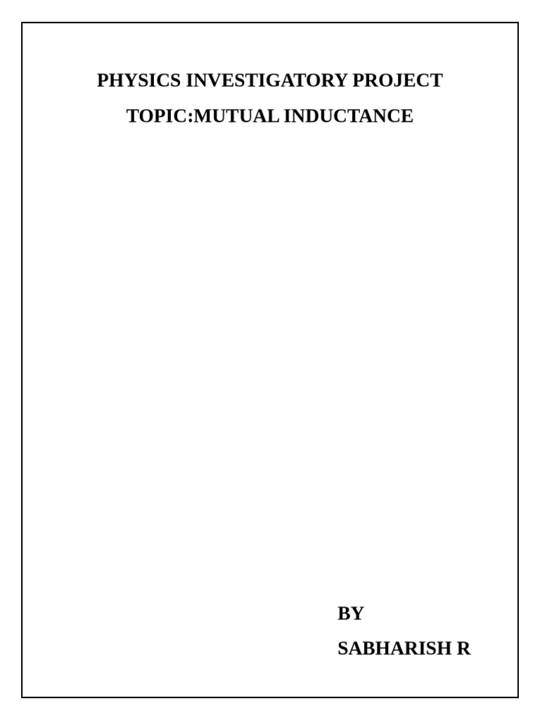project | PDF | Inductance | Inductor