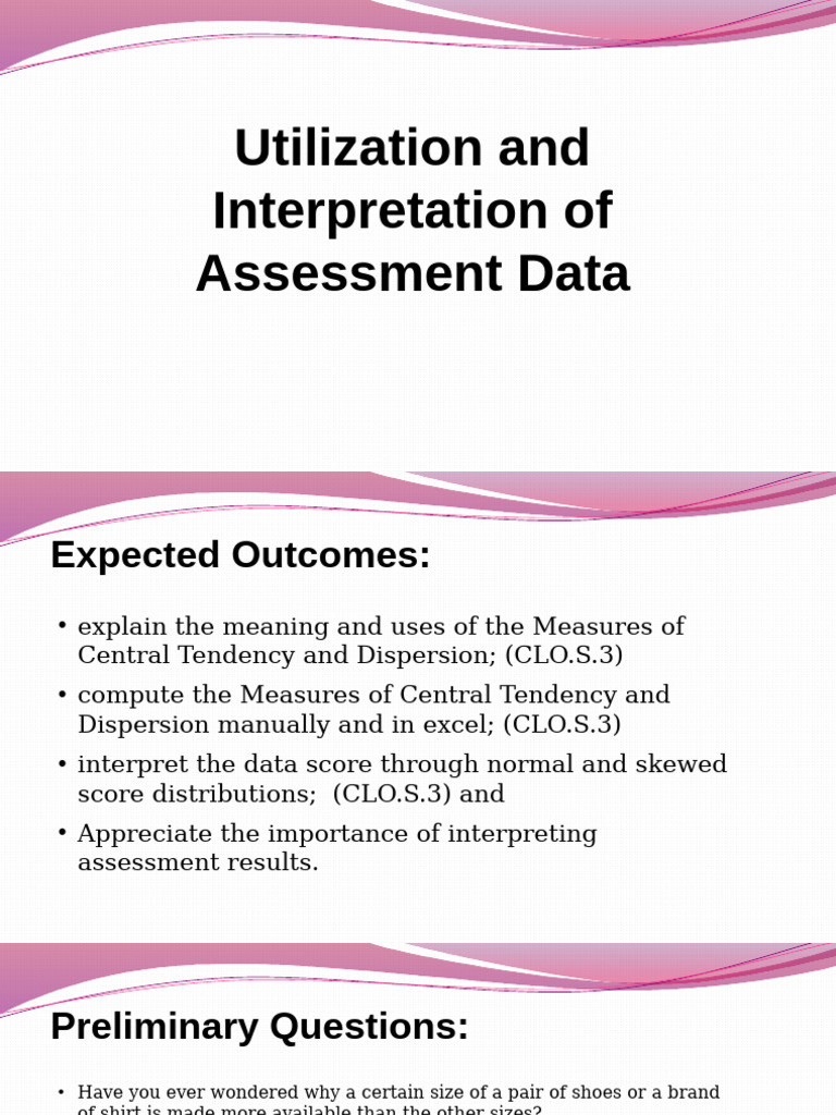 8-Utilization and Interpretation of Data | PDF | Standard Score | Mode (Statistics)