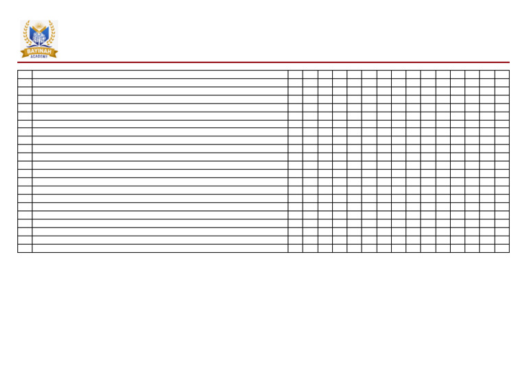Year 4 Yellow-Term 1-End Term-2024 2025 Marksheet | PDF