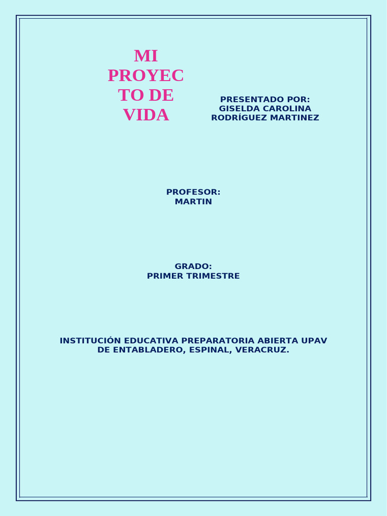 Proyectodevida 190303203831 | PDF