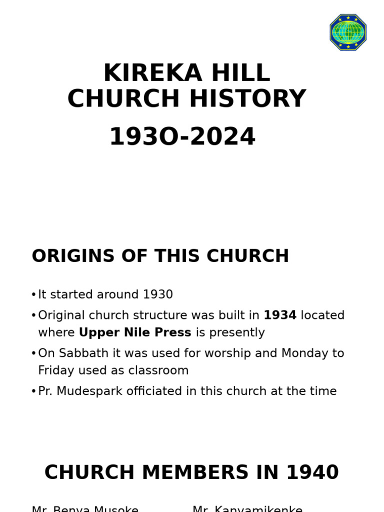 Kireka Hill Church History 1 | PDF | Religious Organizations ...