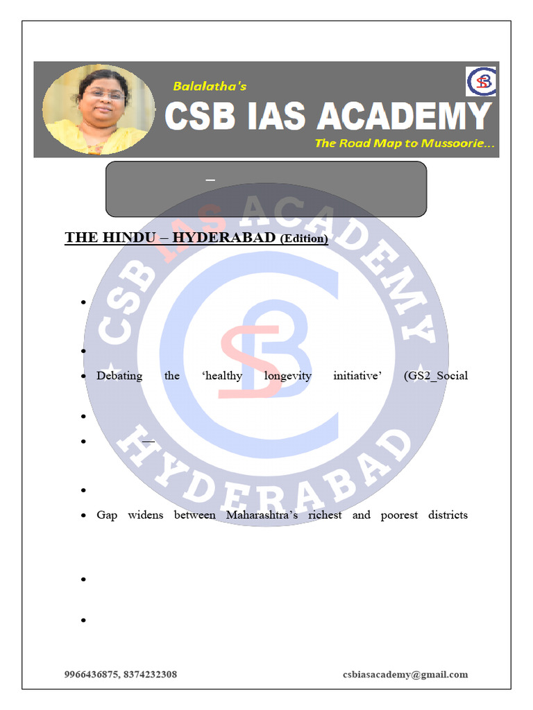 CSB IAS - BEACON (13-11-2024) | PDF