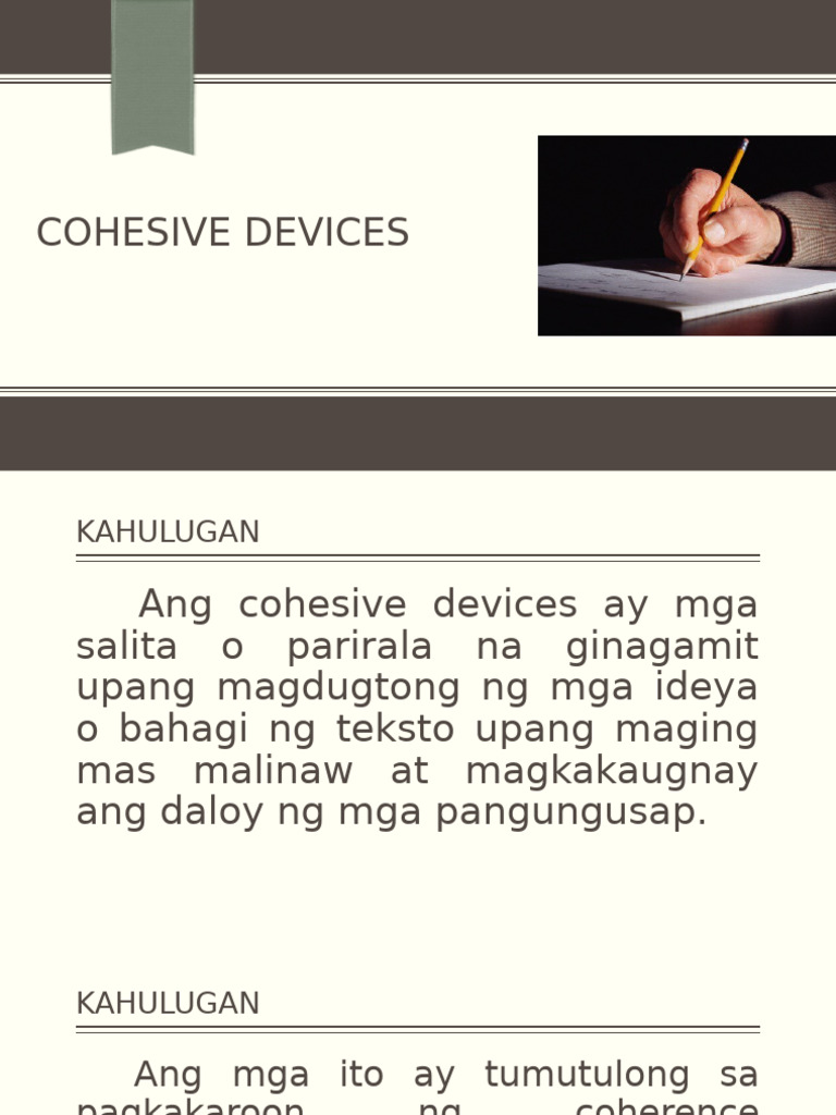 Cohesive Devices | PDF