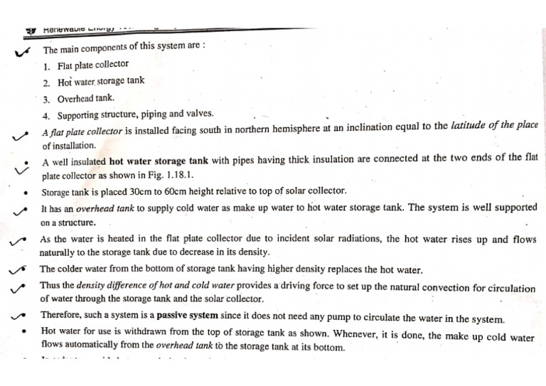 Natural Circulation SWHS | PDF