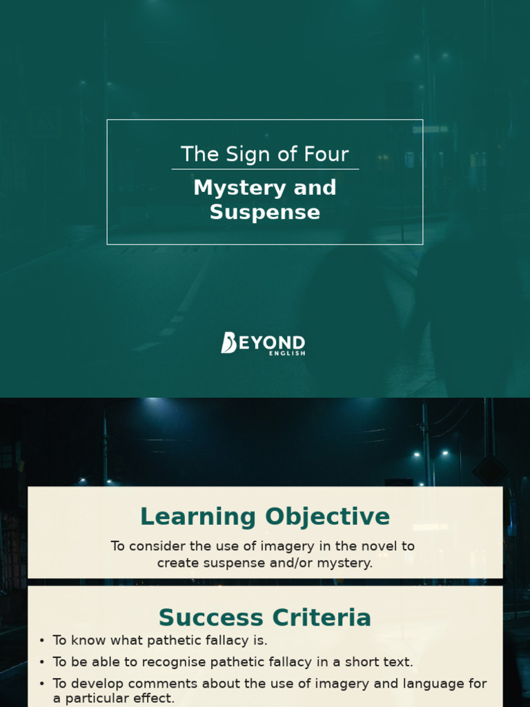 The Sign of Four L3 Pack -Mystery and Suspense PowerPoint | PDF | The Sign Of The Four | Dr. Watson