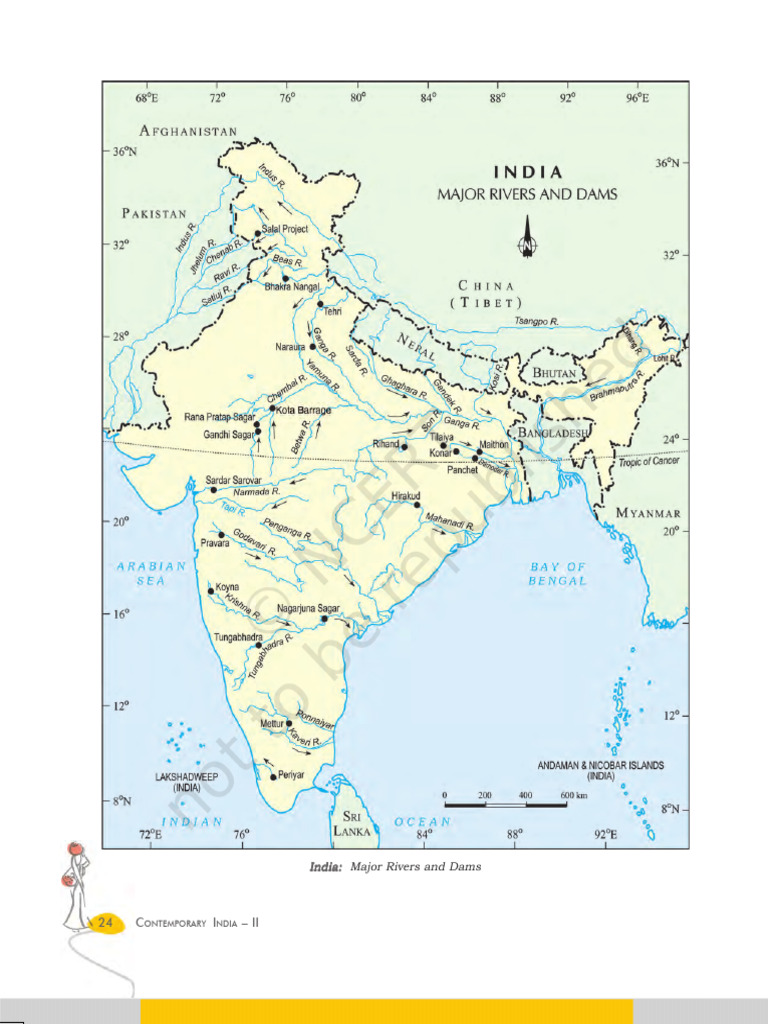 major rivers and dams map | PDF
