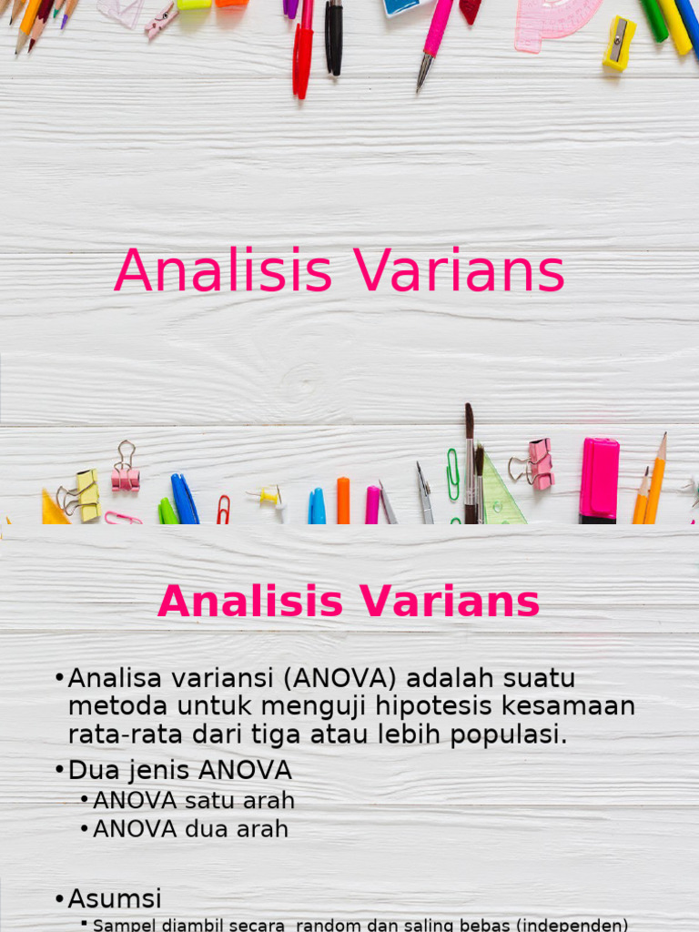 Analisis Varians | PDF