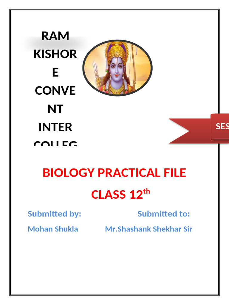 BIOLOGY PRACTICAL FILE | PDF
