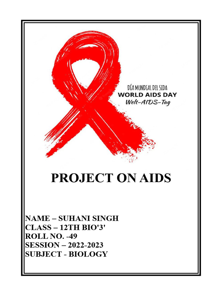 Biology Project on AIDS by Suhani Singh | PDF