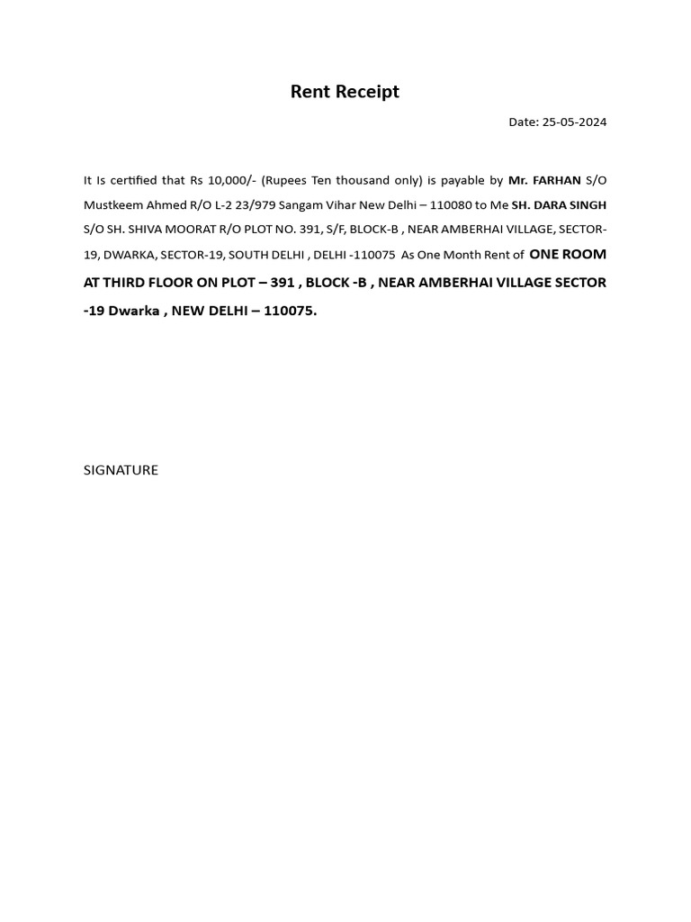 May PG RECEIPT | PDF