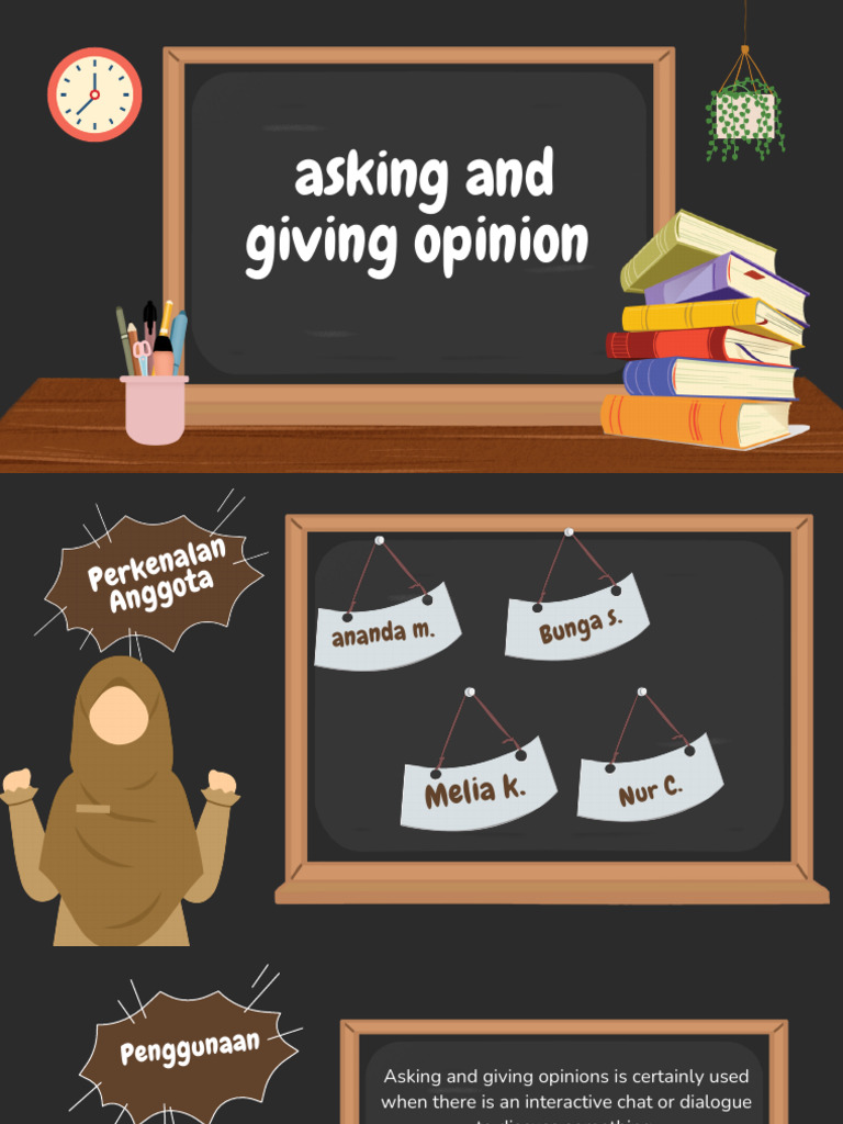 Asking and Giving Opinions in Dialogue | PDF