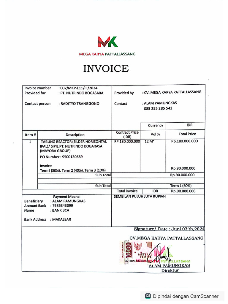 Invoice Revisi | PDF