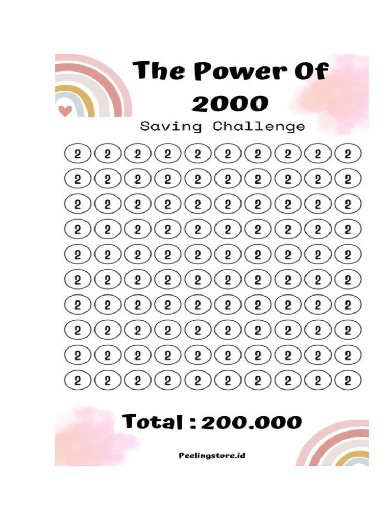 Saving Challenge | PDF