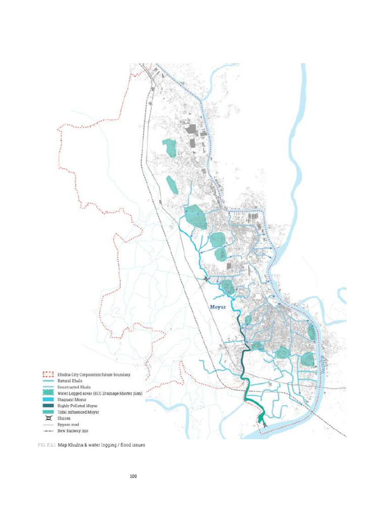 Water Logging Map of Khulna | PDF