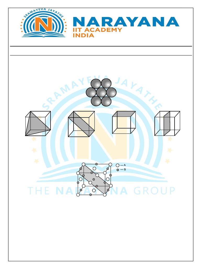 TARGET-1000 (JEE ADV-2025) - CHEMISTRY - SPL Assignment - Solid State | PDF | Crystal Structure ...