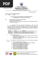 FINAL Matrix of Activities DSPC 2025 | PDF | Mass Media | Journalism