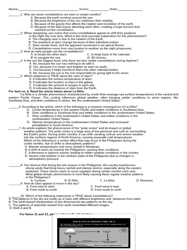 UNIT TEST 3RD QUARTER | PDF
