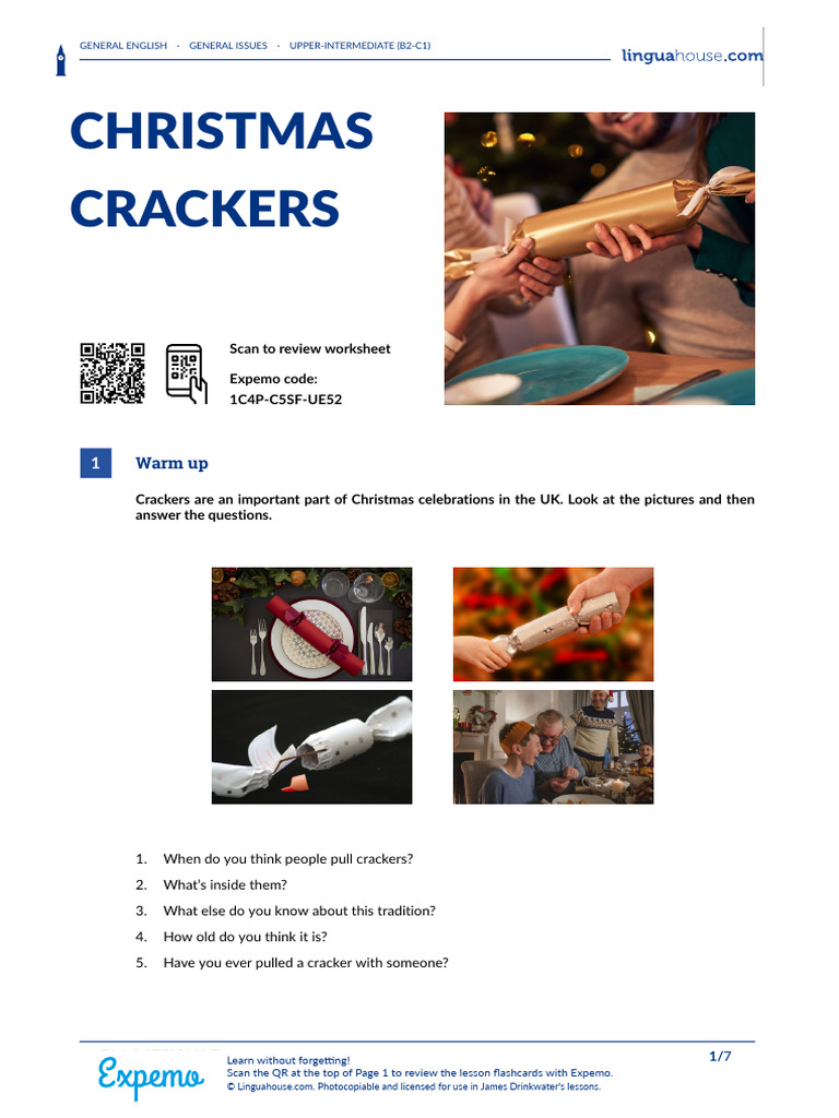 Christmas Crackers British English Student | PDF | Christmas | Santa Claus