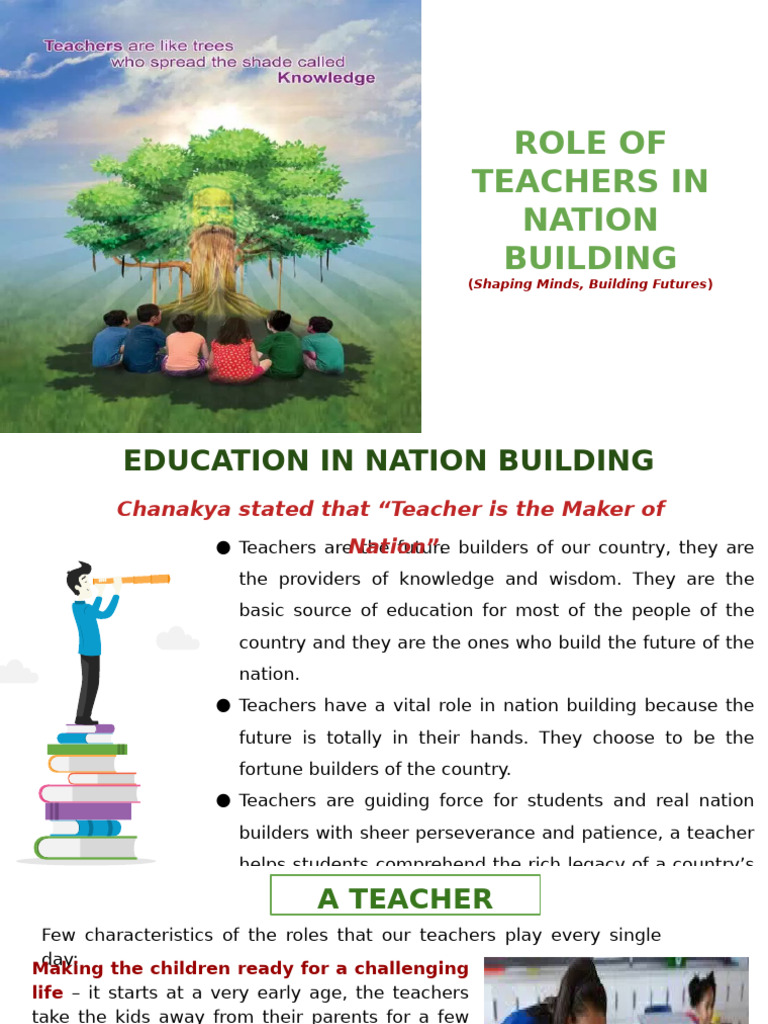 DEBATE ON ROLE OF TEACHERS IN NATION BUILDING - Final | PDF | Teachers ...