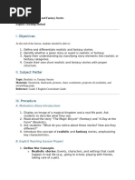 Graphic Organizers Fantasy and Realism | PDF | Business | Social Science
