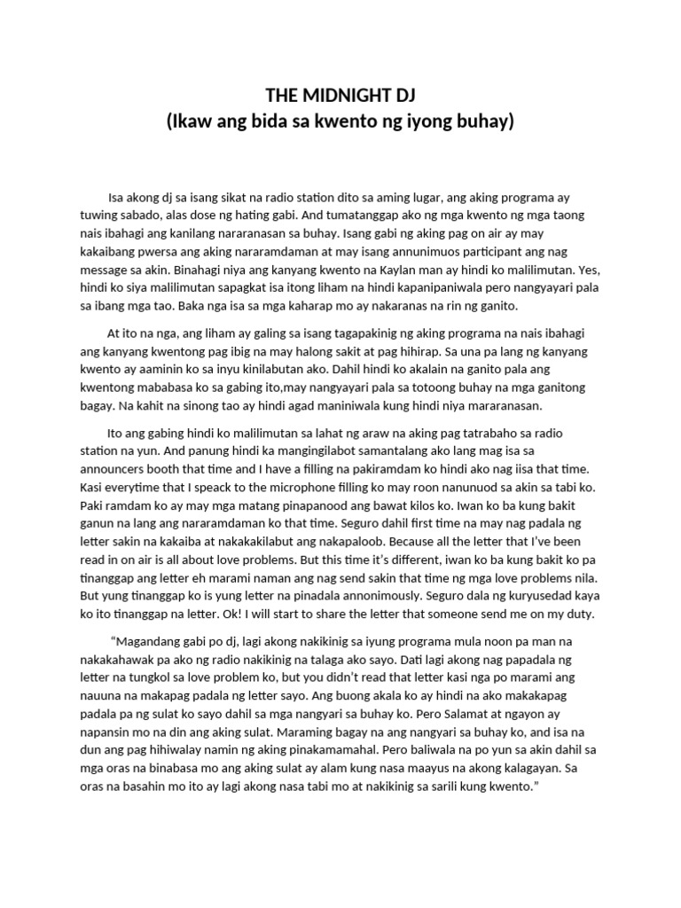 THE MIDNIGHT DJ | PDF