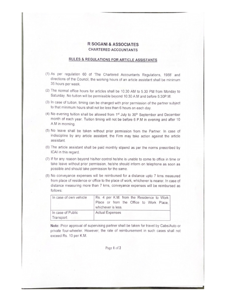 Rules and Regulations | PDF