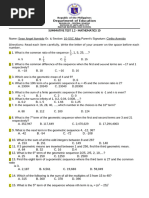 Binary Numbers Quiz Exercise | PDF | Bit | Discrete Mathematics