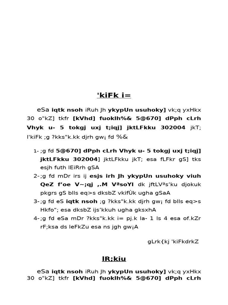 'Kifk I : LR Kiu | PDF