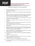 Graduation Ceremony Instructions Guide | PDF