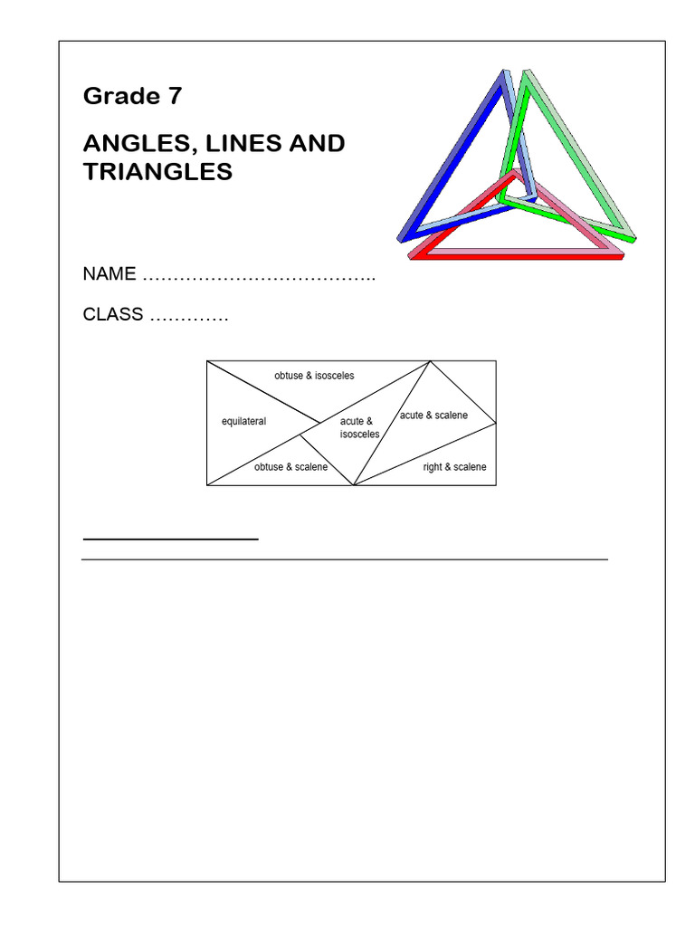 7-angles_lines_and_triangles_bklt_pdf | PDF | Triangle | Angle