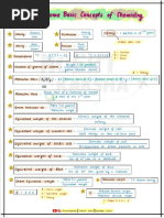Class 11 Chemistry Formula Sheet. | PDF