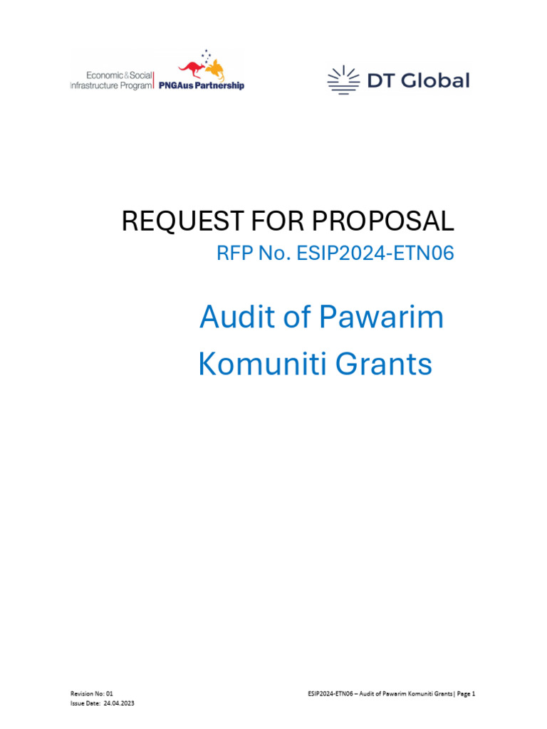 ETN06 - Request for Proposal | PDF | Disability | Social Exclusion
