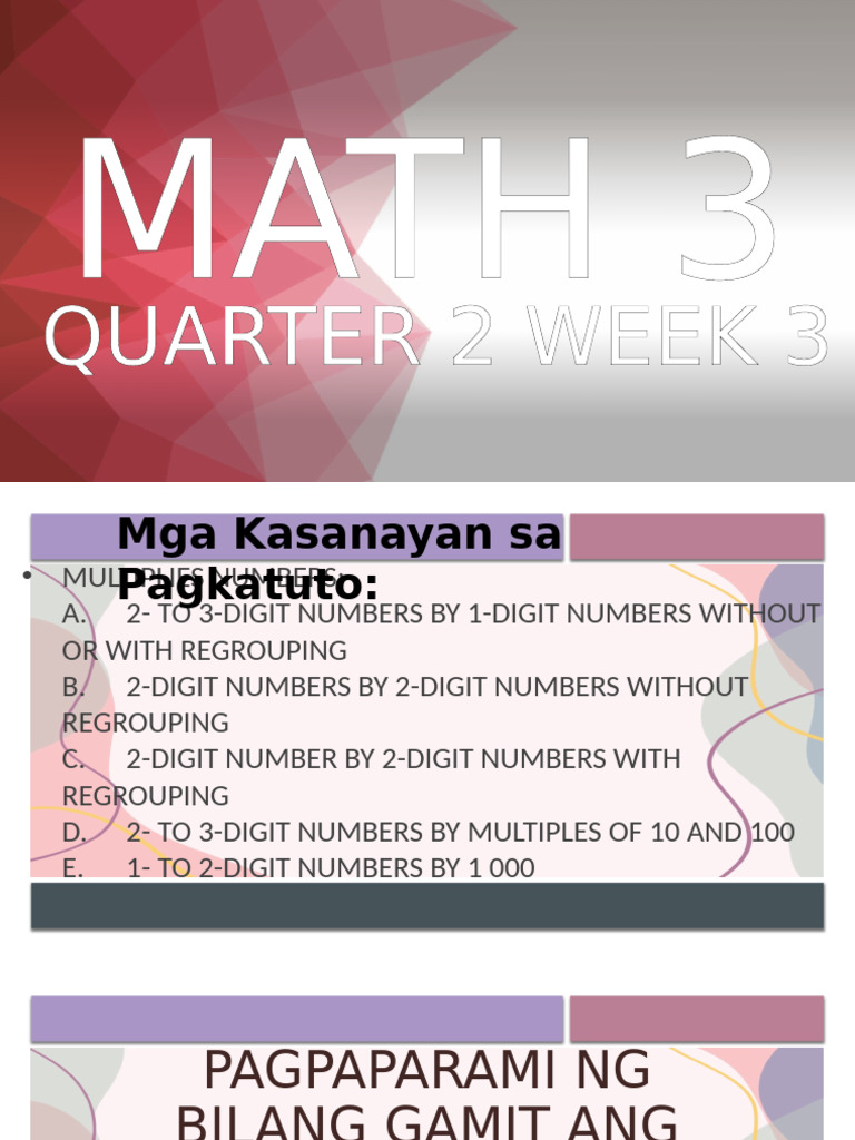 Q2 - Math - PPT - Week 3 | PDF