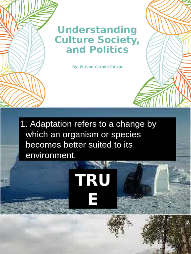 Human Adaptation in Society and Environment | PDF | Adaptation | Human ...