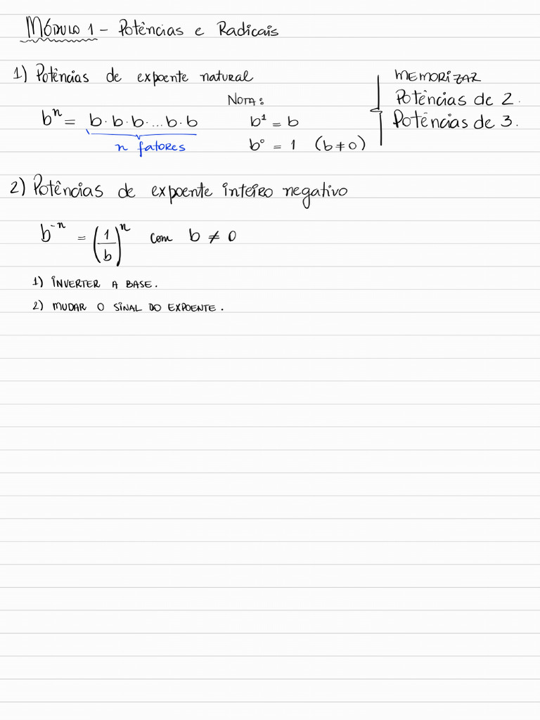 Módulo 1 - Potências e Radicais_250207_194451 | PDF