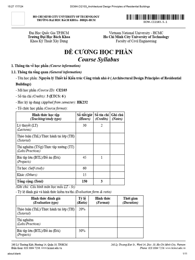 DCMH - CI2103 - Architectural Design Principles of Residential ...