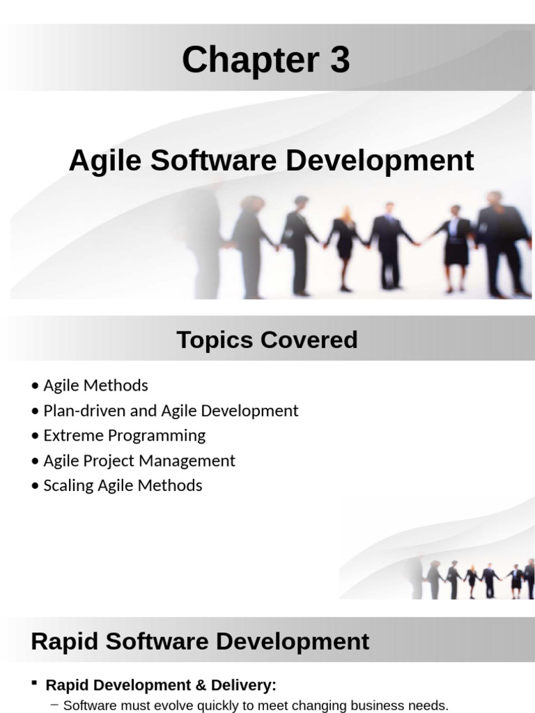 Chapter 3 Agile Software Development | PDF | Agile Software Development | Scrum (Software ...
