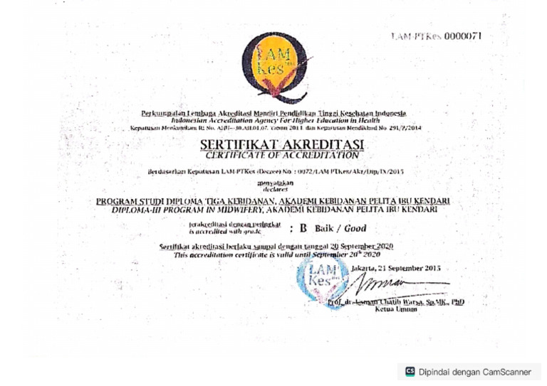 akreditasi d3 2015 | PDF