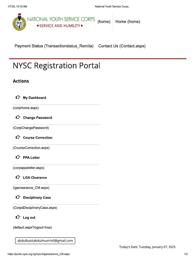 NYSC | PDF