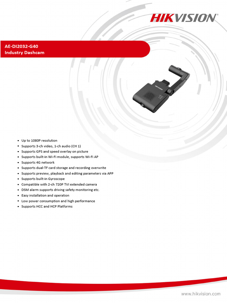 Industrial Dashcam for Fleet Safety | PDF | Camera Lens | Video