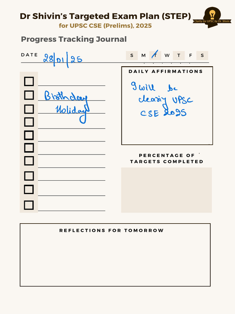 Progress Tracking Journal | PDF