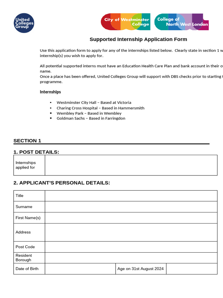 UCG SI Application Form 2024 6 | PDF