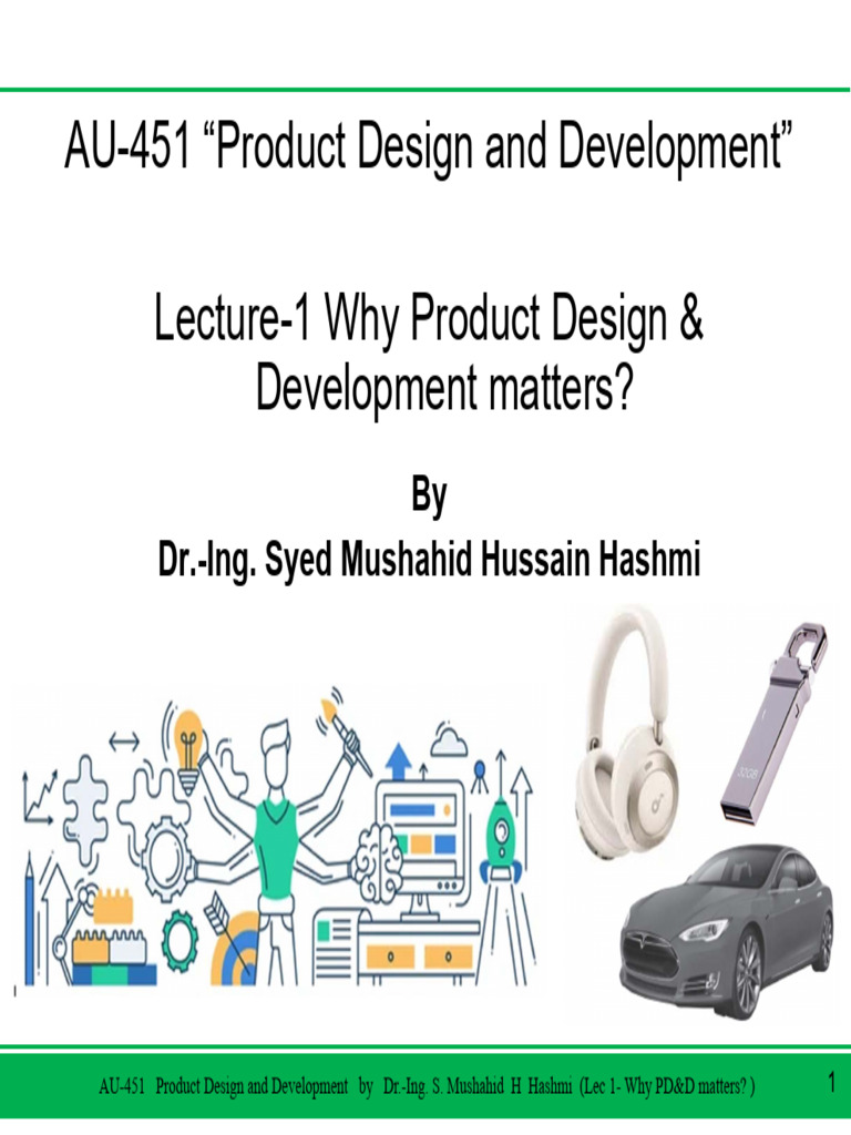 Lecture 1 - Why Product Design and Development Matters - Spring 2025 ...