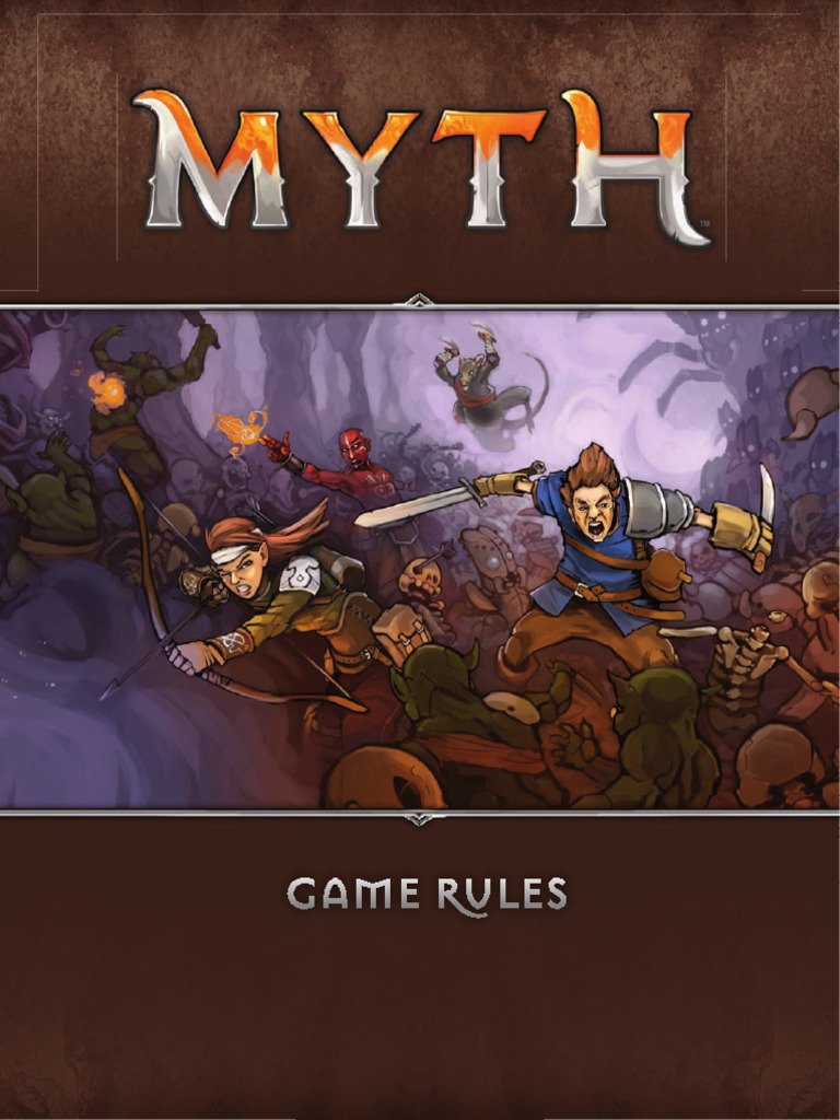 Myth Rules(en) | PDF | Gaming | Tabletop Games