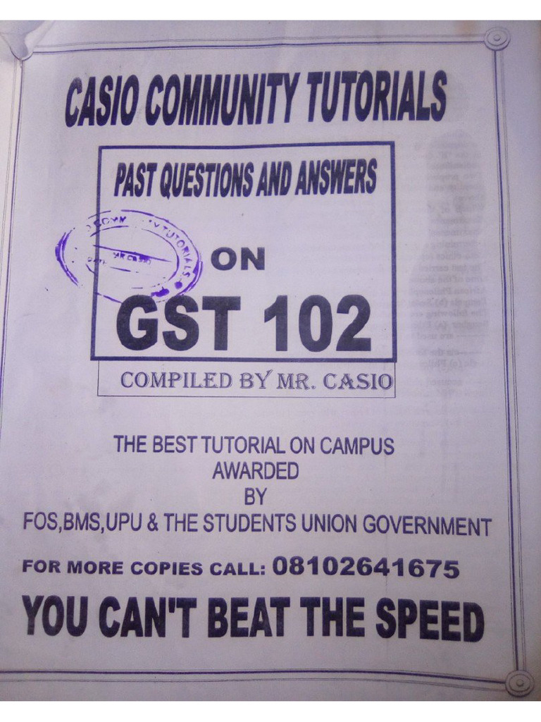 Casio Gst 102 | PDF