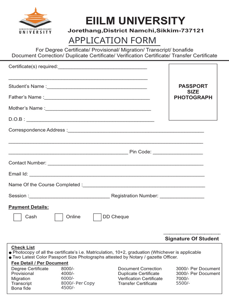 ApplicationForm | PDF