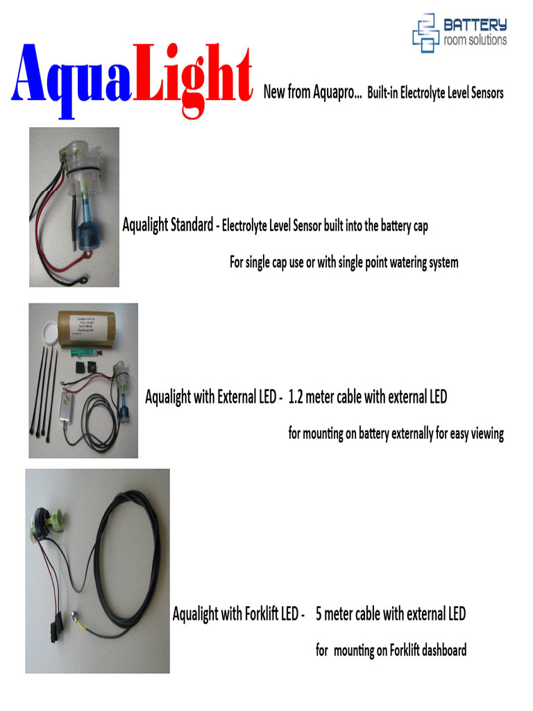 Aqualight Electrolyte Sensor Cap | PDF