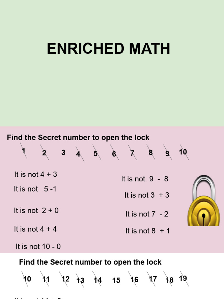 Enriched Math | PDF